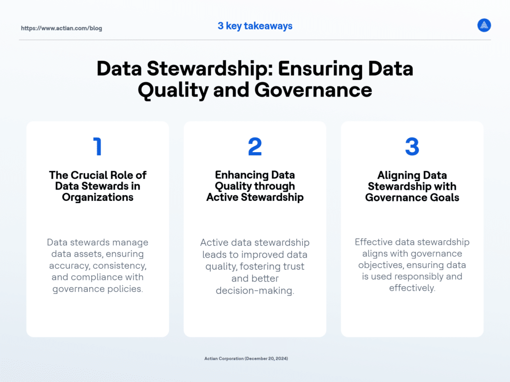 The Role of Data Stewardship in Achieving Data Governance Goals